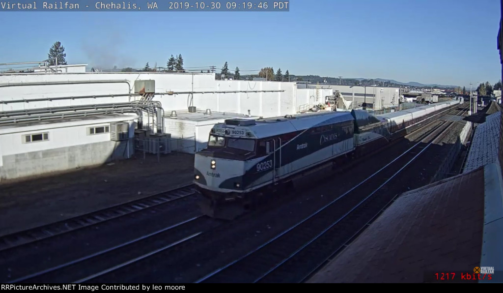 AMTK 90253 Leads Amtrak Cascades 500